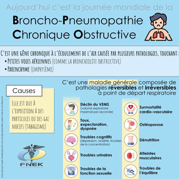 Journée mondiale de la Broncho-Pneumopathie Chronique Obstructive – FNEK